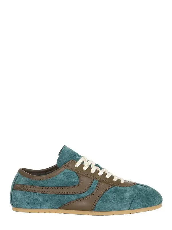 Dries Van Noten Suede Sneakers - Turquoise