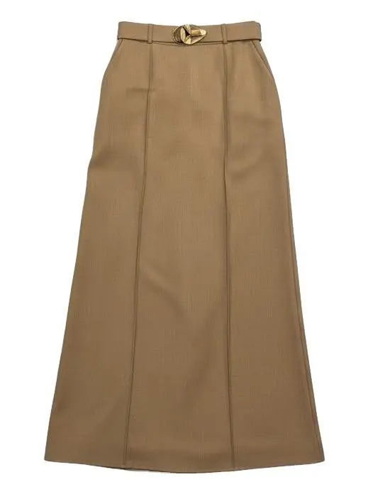 LUÚM Neutrals Cannes Maxi Skirt - Yellow