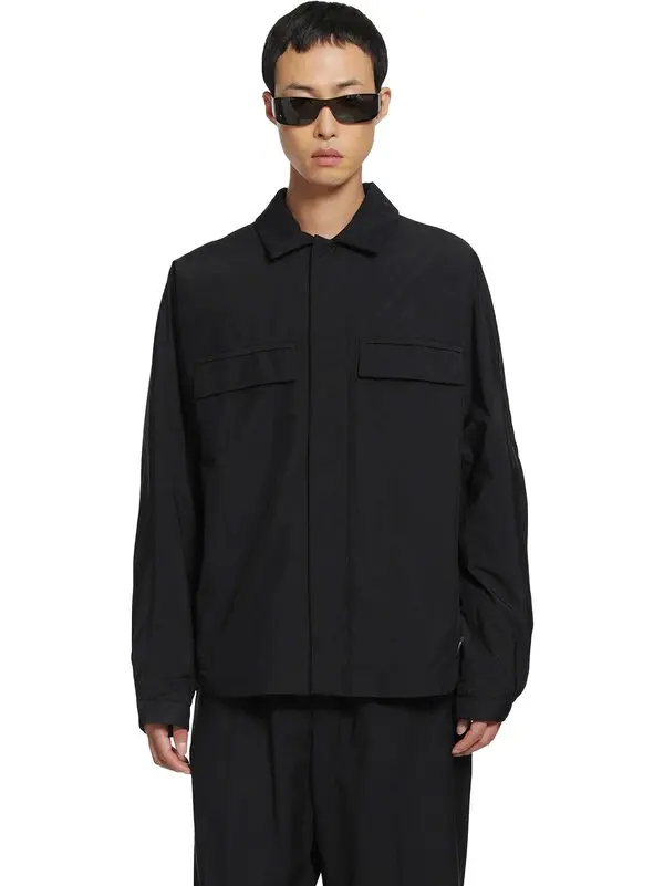 Herno Coated Nylon Overshirt - Black