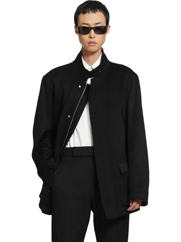 LARDINI Cashmere Field Jacket - Black