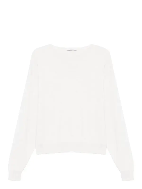 LEMAIRE Long Sleeved Crewneck Jumper - Light Beige
