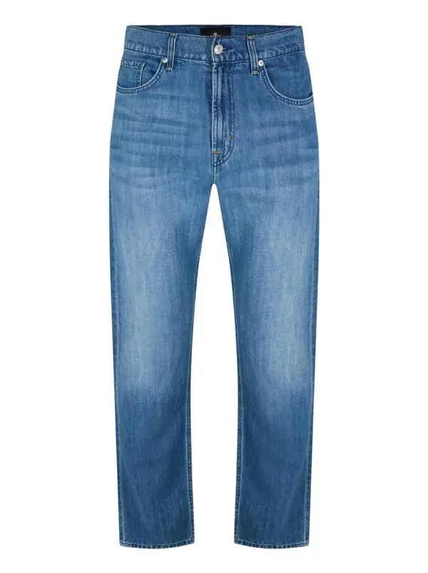 7 For All Mankind Modern Straight Jeans - Blue