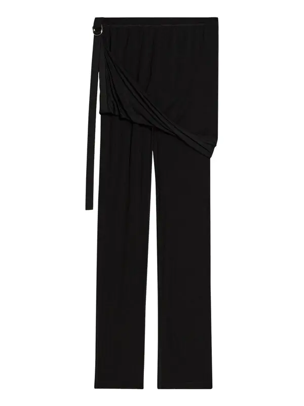 Helmut Lang Wrap Skirt Pants - Black