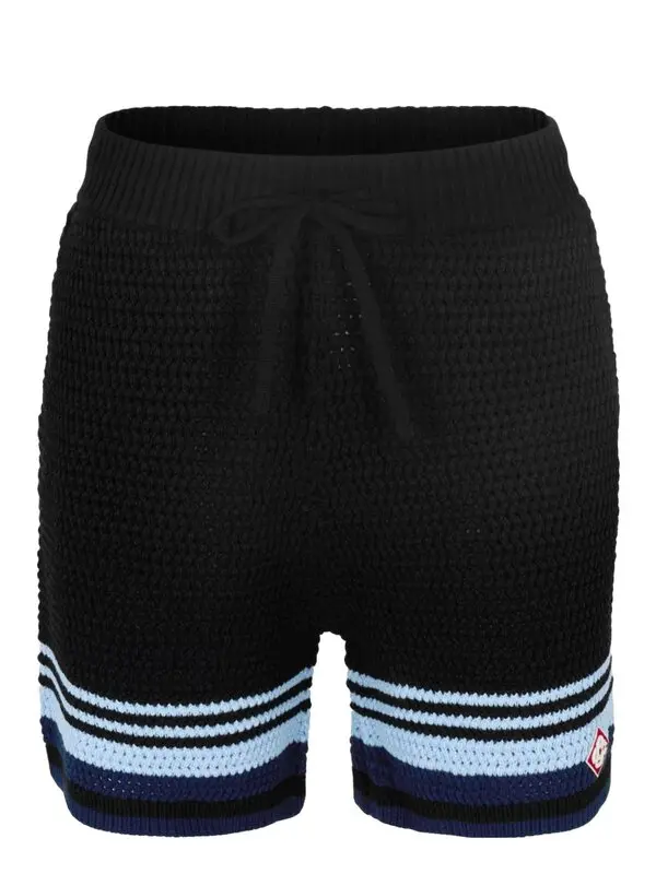 Casablanca Casa Crochet Short Sn62 - Black