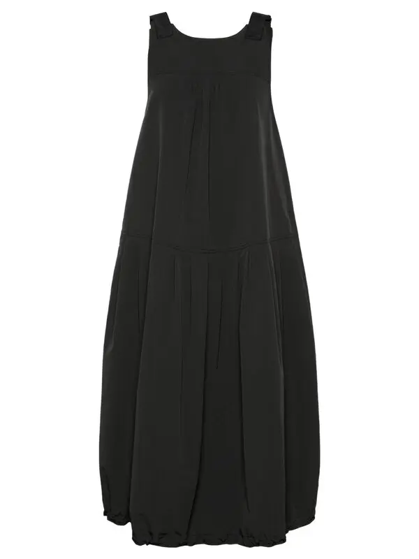 Max Mara Legenda Gathered Midi Dress - Black