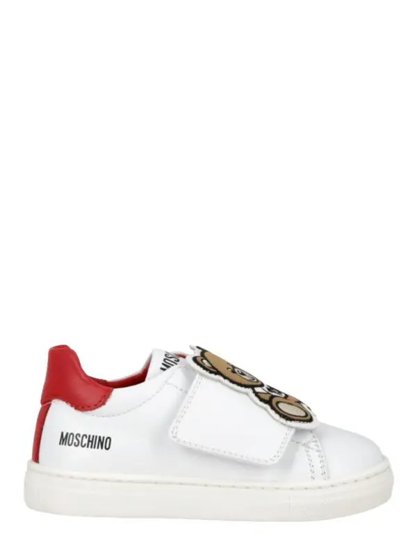 Moschino Bear Logo Sneakers - White