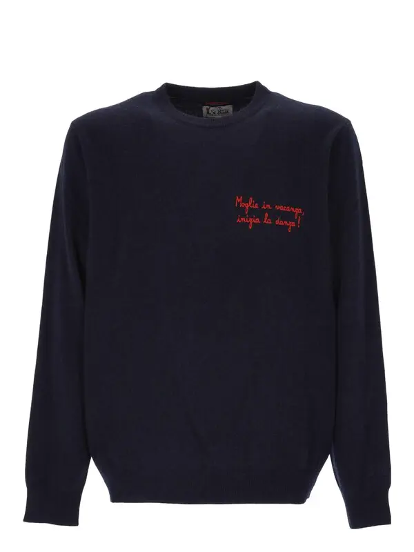 MC2 SAINT BARTH Crew Neck Sweater - Black