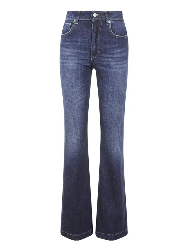 DONDUP Flared Mid-rise Jeans - Blue