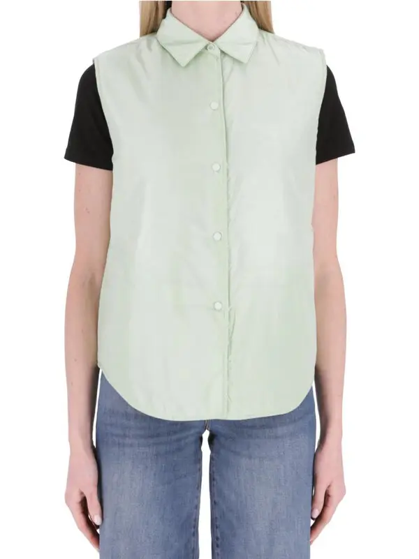 Aspesi Quilted Sleeveless Blazer - White