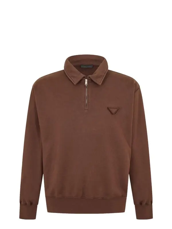Prada Quarter-zip Fleece Sweatshirt - Green