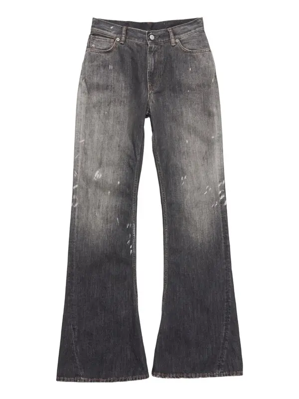 Acne Studios Logo-patch Jeans - Black