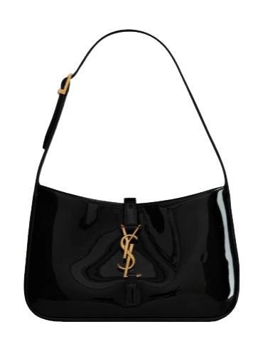 Saint Laurent Le 5 À 7 Shoulder Bag In Patent Leather - Black