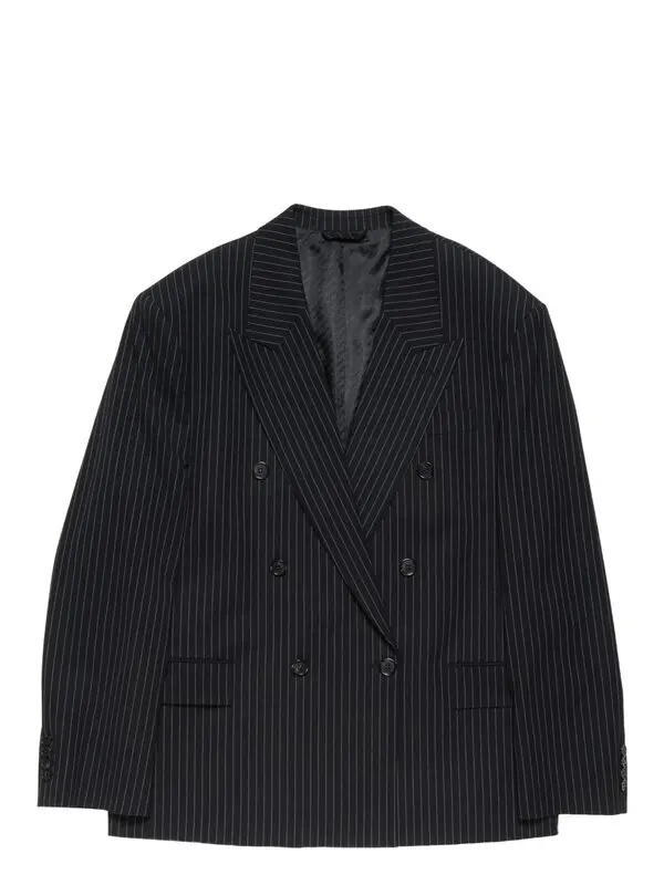 Acne Studios Pinstripe Double-breasted Blazer - Black