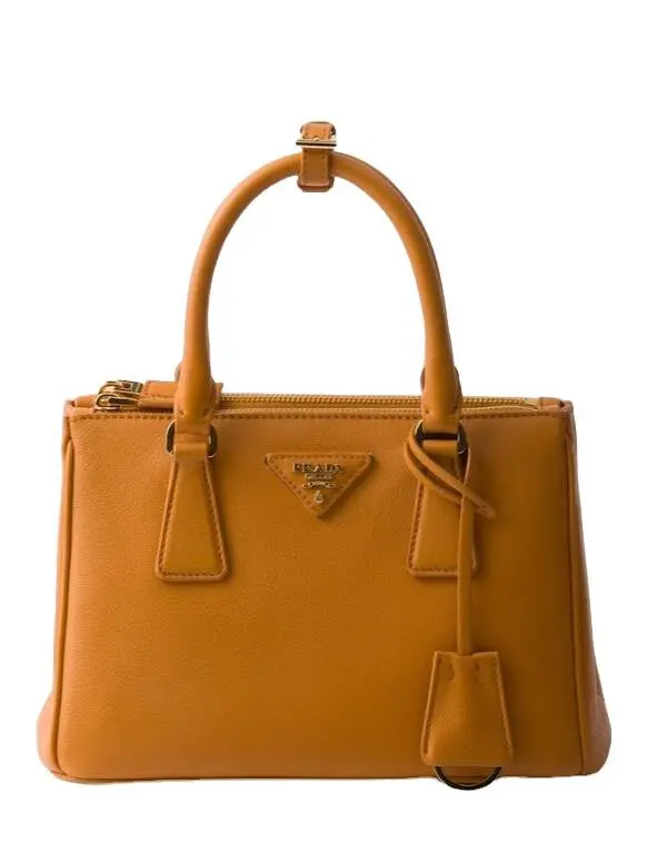 Prada Galleria Small Leather Bag - Brown