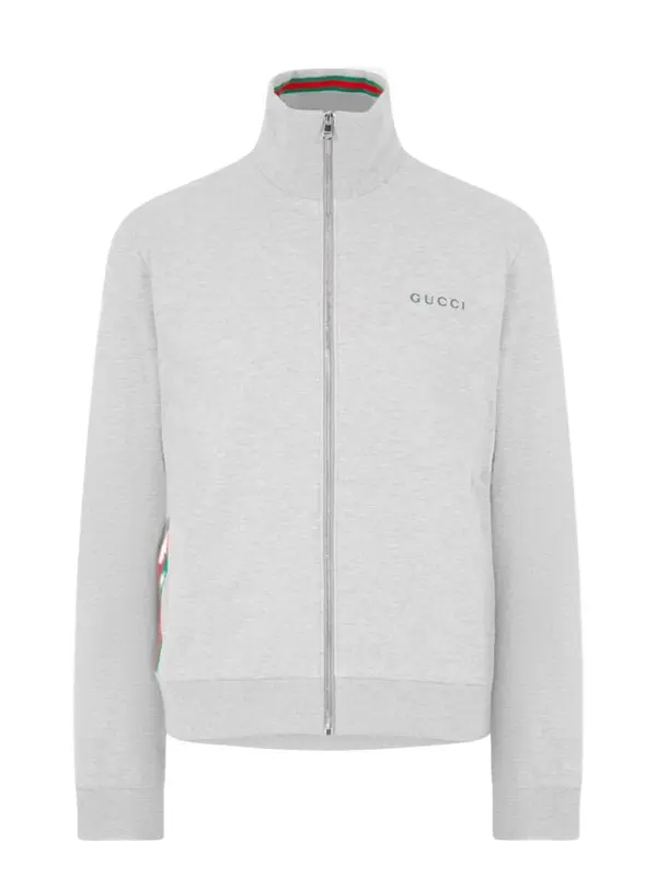 Gucci Full-zip Fleece Sweatshirt - White