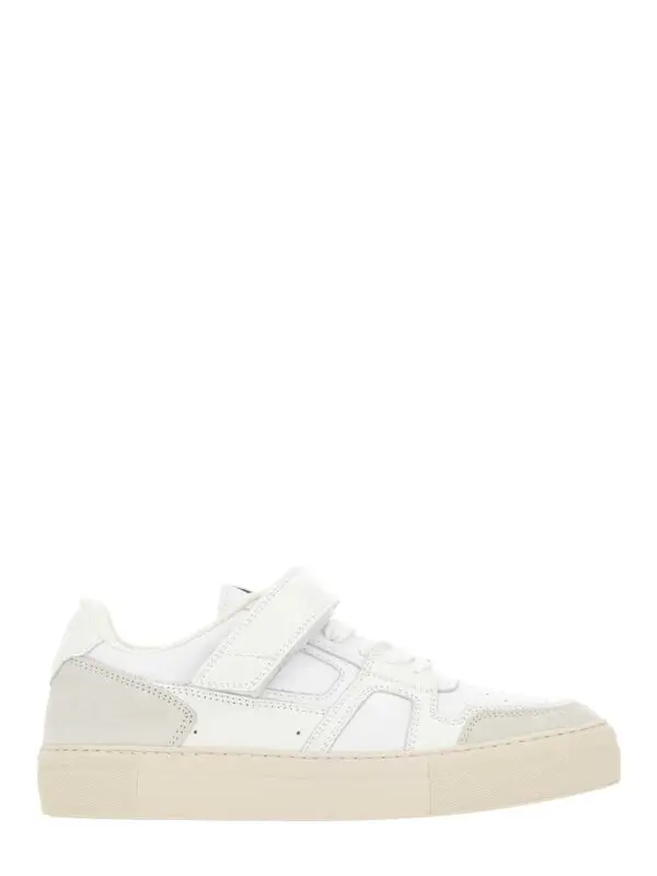 AMI Paris Monogram Motif Lace-up Sneakers - White