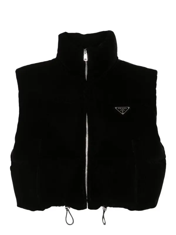 Prada Quilted Gilet - Black