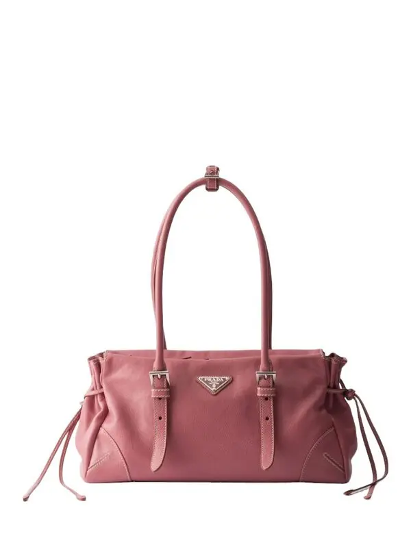 Prada Karin Medium Antiqued Leather Tote Bag - Lotus Powder