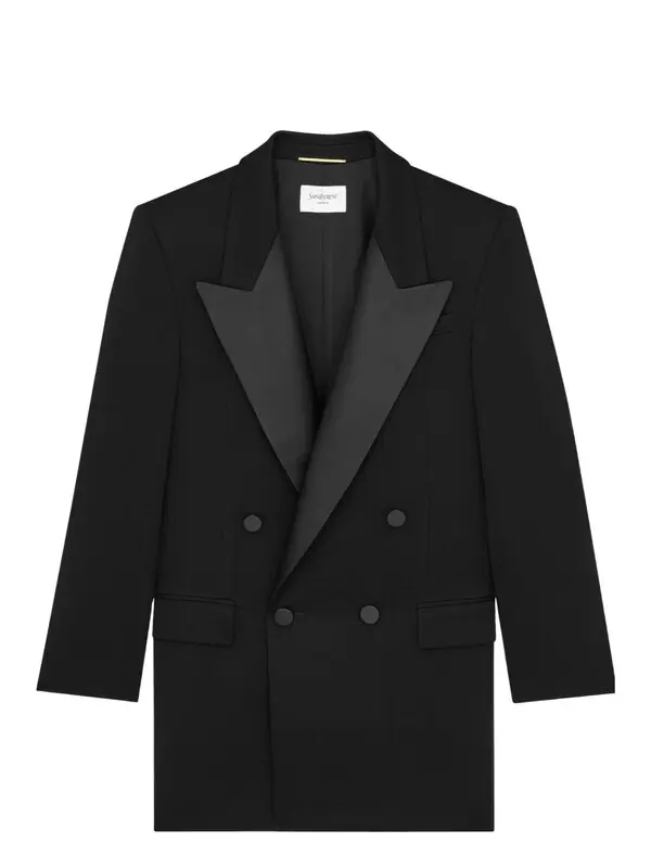 Saint Laurent Long-sleeved Suit Jacket - Black