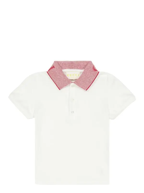 Gucci Short-sleeved Polo Shirt - White