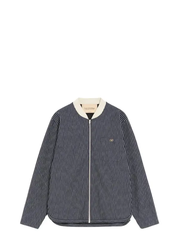 Valentino Garavani Viscose Sweatshirt With Striped Vlogo - Black
