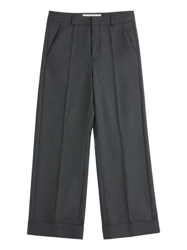 Valentino Garavani Gabardine Pleated Trousers - Black