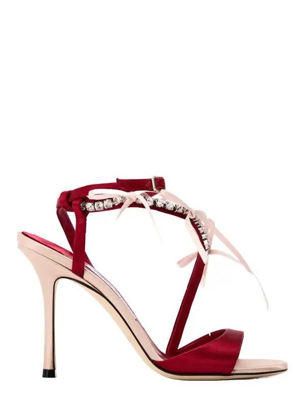 JIMMY CHOO Lula Embellished High-heeled Sandals - Pink