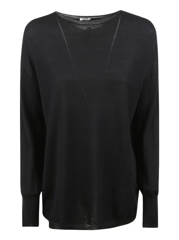 Aspesi Crew Neck Sweater - Black