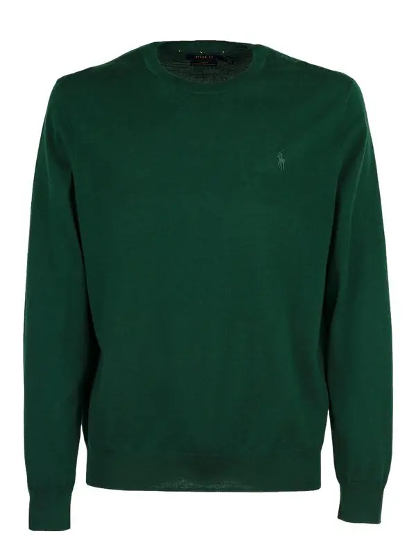 Ralph Lauren Embroidered Logo Wool Jumper - No