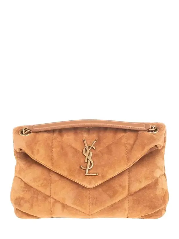 Saint Laurent Monogram Envelope Shoulder Bag - Orange