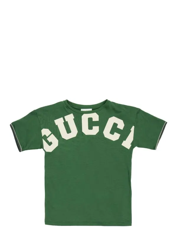 Gucci Logo Crew Neck T-shirt - Green