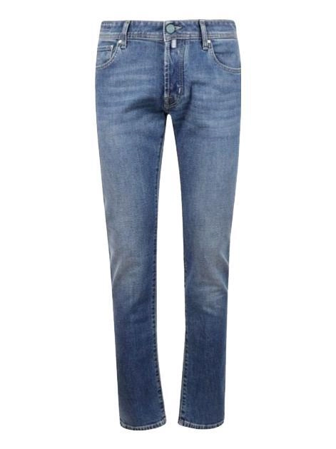Jacob Cohen Logo Patch Straight-leg Jeans - Blue