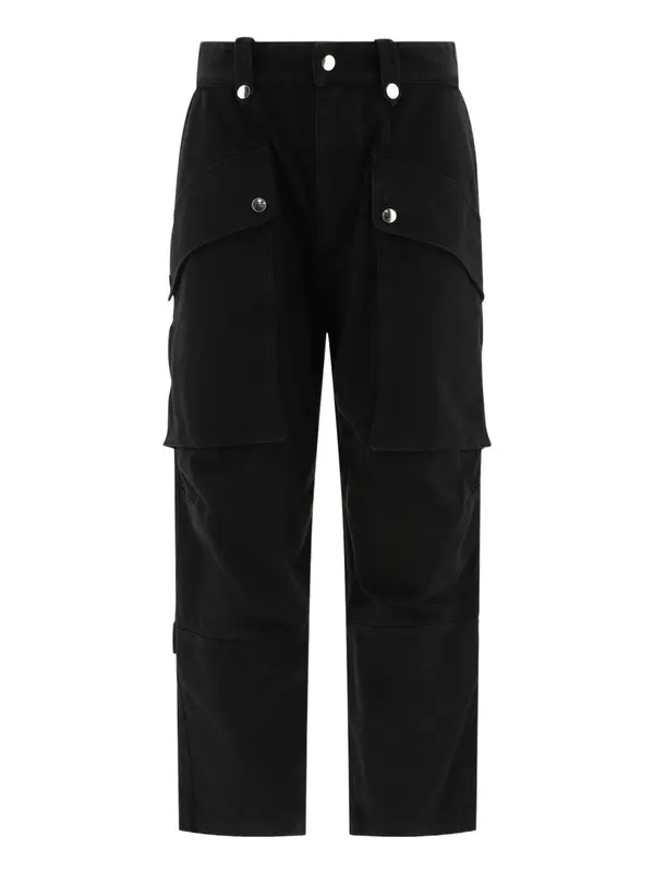 Isabel Marant Étoile Cotton Blend Trousers - Black