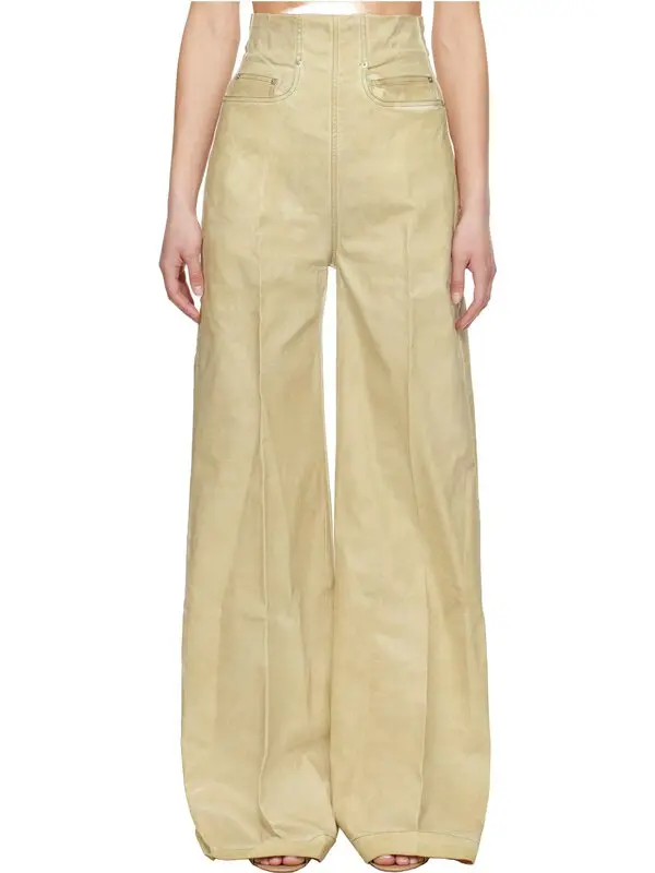 Rick Owens Dirt Cooper Trousers - Nude