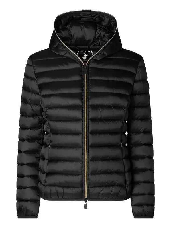 SAVE THE DUCK Alexis Hooded Puffer Jacket - Black
