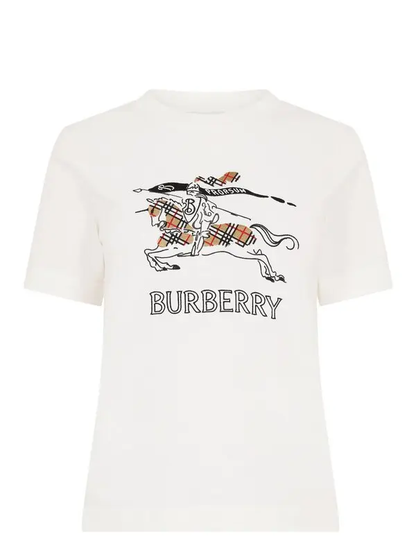 Burberry Horseferry Print Crewneck T-shirt - White