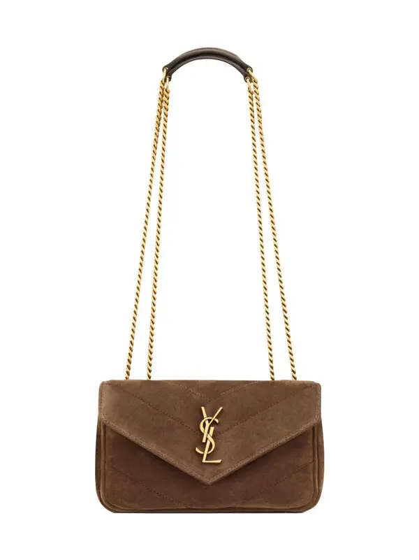 Saint Laurent Flap Mini Bag - Brown Coffee