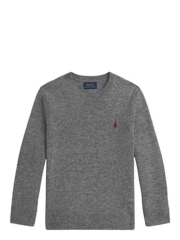 Ralph Lauren Wool Crew Neck Sweater - Grey