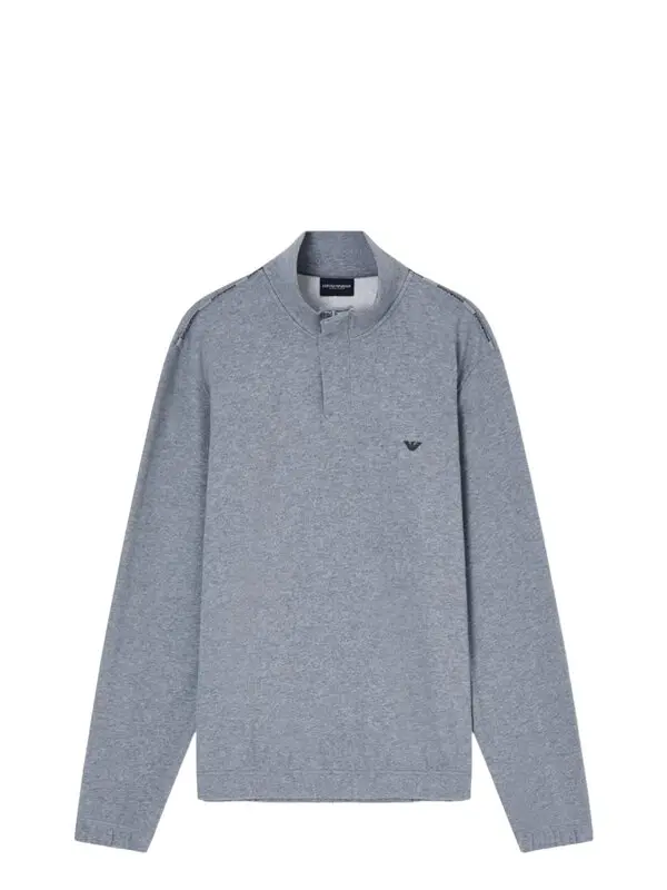 Emporio Armani Logo Fleece Sweatshirt - Gray