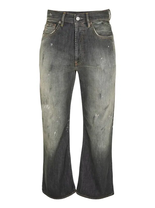 Acne Studios Wide Leg Jeans - Black