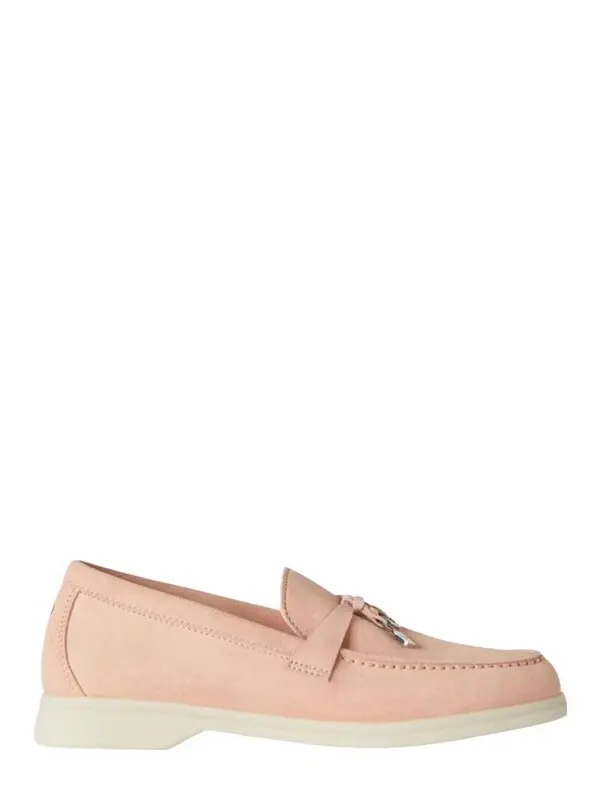 Loro Piana Summer Charms Walk Loafers - Shell Powder