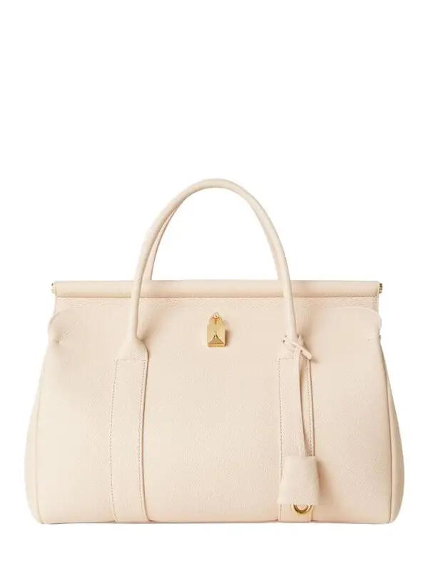 Loro Piana Double Handle Handbag - Nude