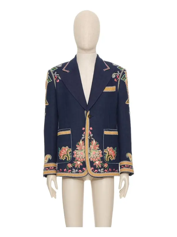Valentino Garavani Long-sleeved Suit Coat - Black