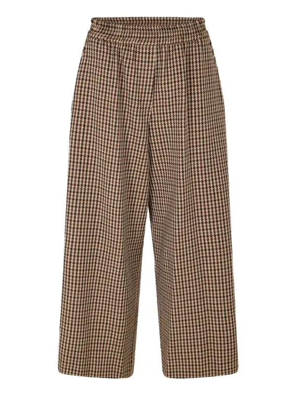 Max Mara Checked Straight-leg Casual Pants - Multicolor