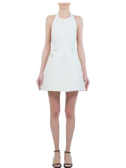 Prada Denim Mini-dress - White