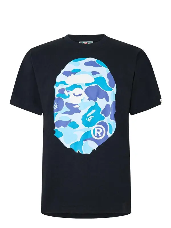 A BATHING APE Printed Short-sleeved T-shirt - Black