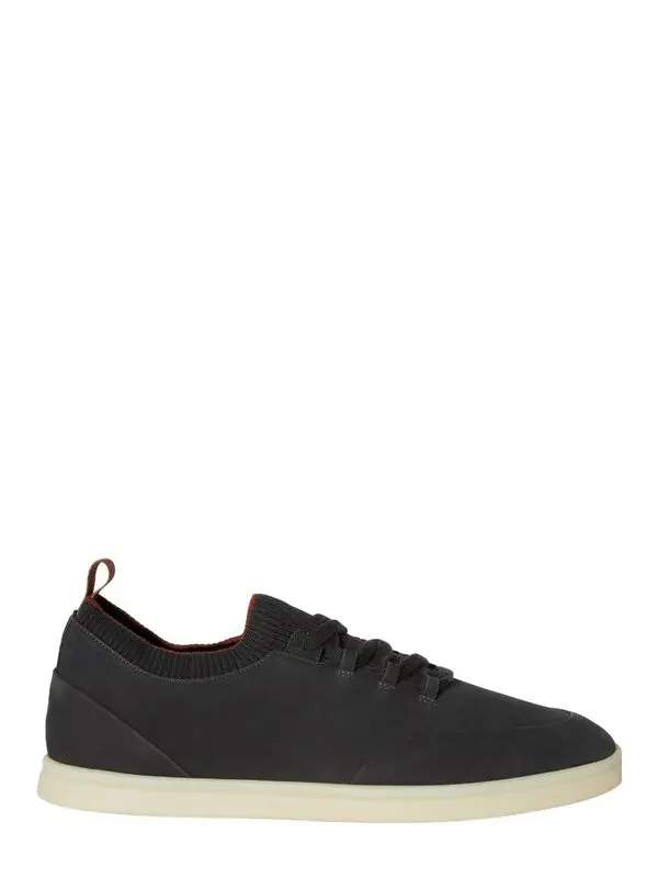 Loro Piana Low-top Casual Sneakers With Wish Wool Trim - Black