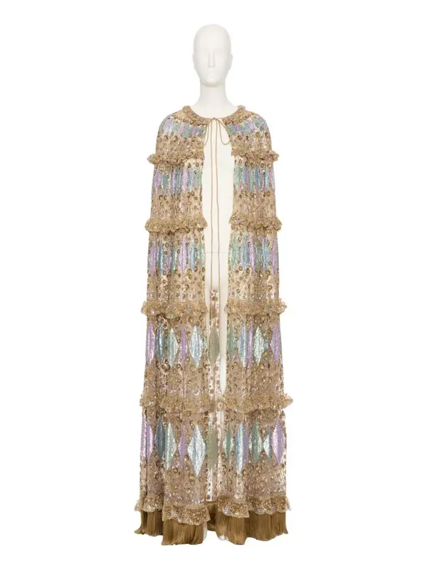 Valentino Garavani Long Cape - Nude