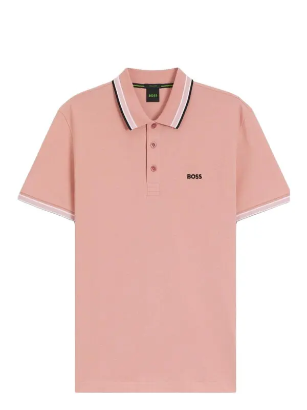 Hugo Boss Logo Short-sleeved Polo Shirt - Pink