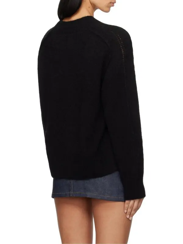 A.p.c. Naomie Round-neck Wool Sweater - Black